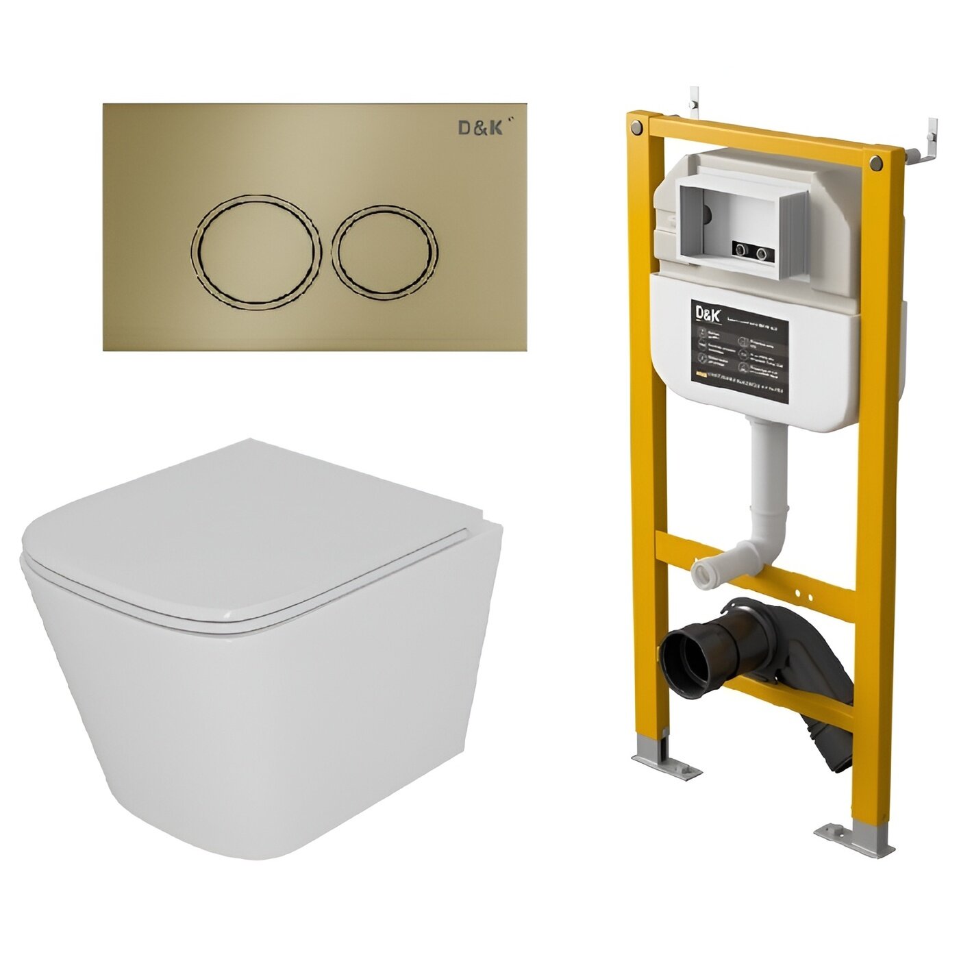 Унитаз с инсталляцией D&K Berlin DS1431633