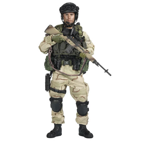 Коллекционная фигурка 1/12 - Crazy figure - Снайпер отряда "Дельта" спецназа США (Падение черного ястреба) - (LW006) Gsoldiers