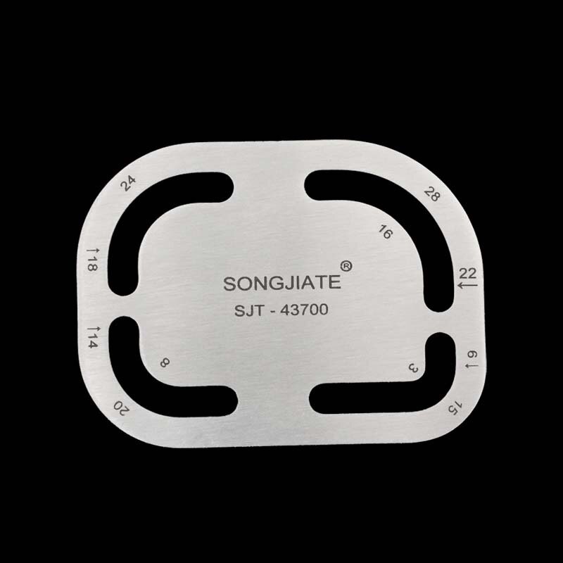 Хвост шаблон линейки пояса Филе шаблон часы с калибровочным шаблоном линейка Филе Шаблон Линейка