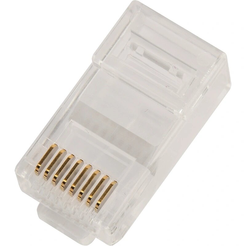 Коннектор LANMASTER LAN-EZ45-8P8C/U5E-100 универсальный, 50 микрон,100шт/уп