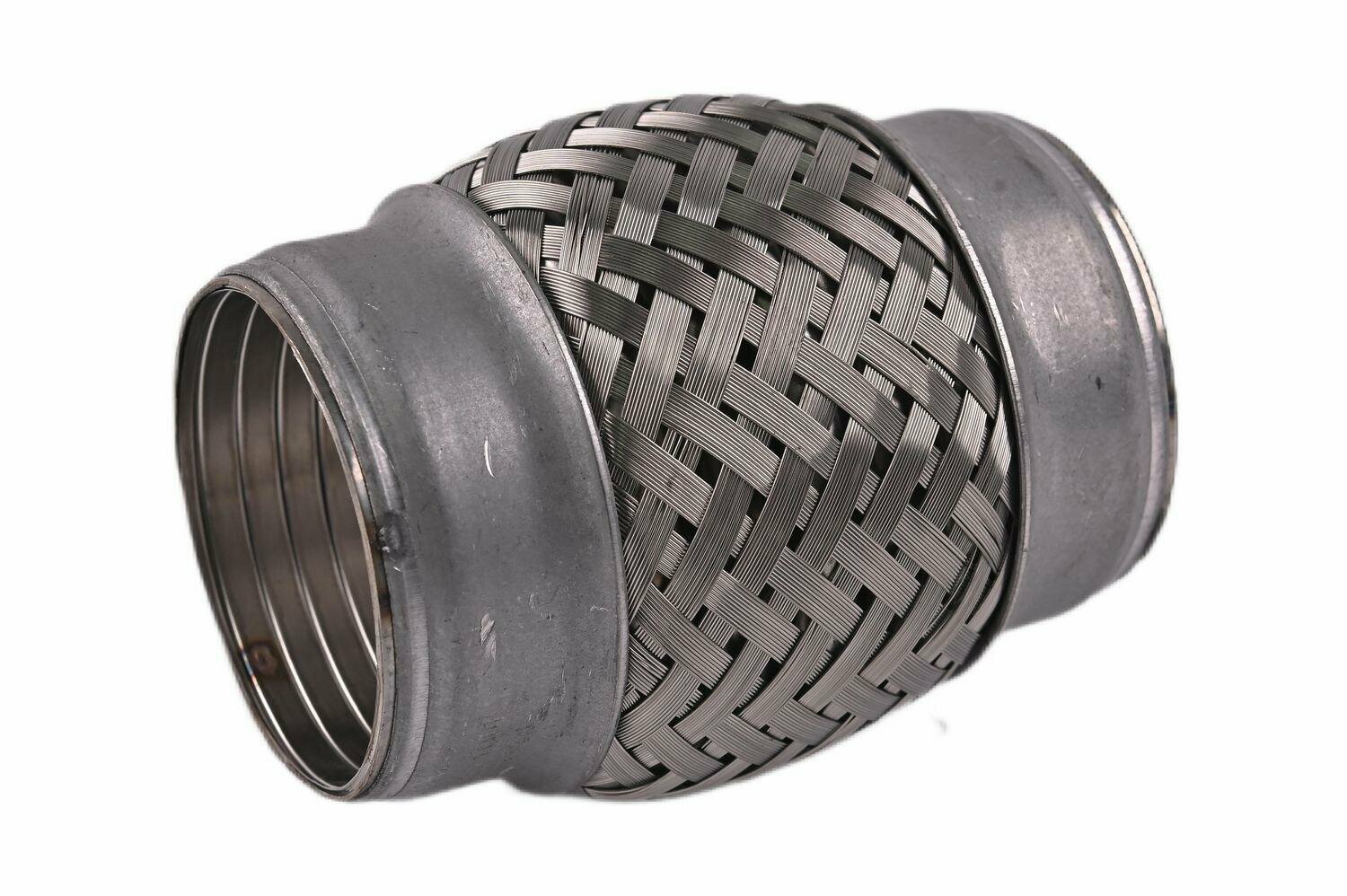 Гофра глушителя (виброкомпенсатор) ZipFit EXHL50100 InterLock трехслойная усиленная 50x100мм нержавеющая сталь