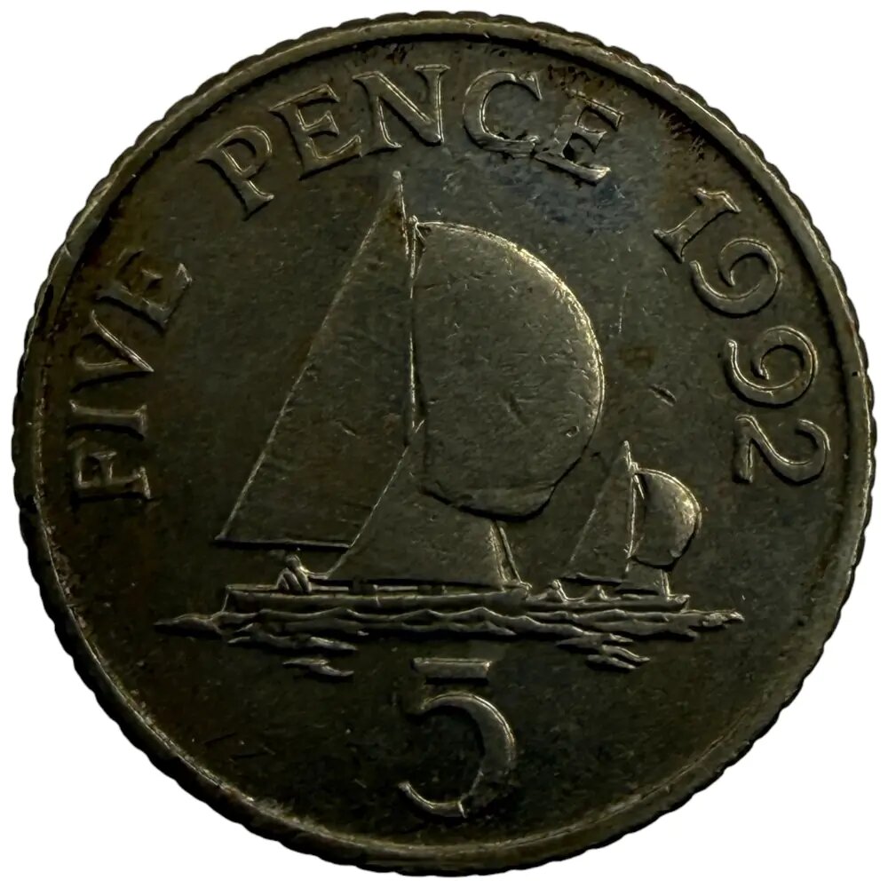 Гернси 5 пенсов 1992 г.