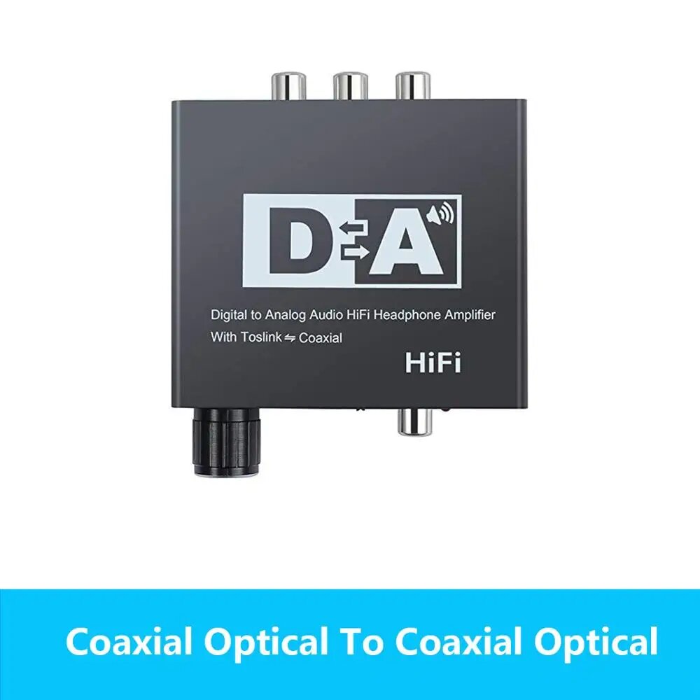 Wiistar Коаксиальный/Оптический Аудио Адаптер с Регулировкой Громкости add dc cable