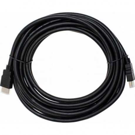 Кабель аудио-видео Cactus CS-HDMI.1.4-5 HDMI (m)/HDMI (m) 5м. Позолоченные контакты черный