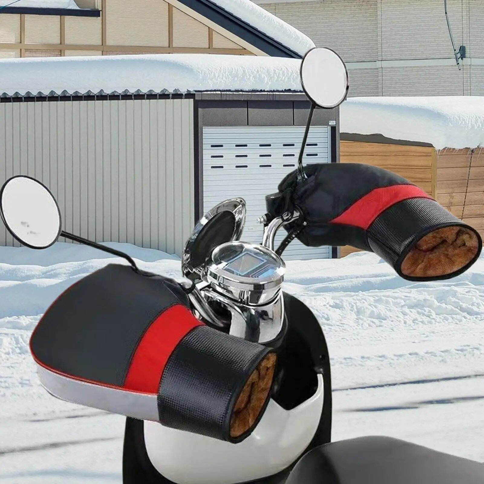 Муфты на руль мотоцикла, зимние теплые чехлы на руль велосипеда, принадлежности для велосипеда, скутер, мотоцикл, снегоход