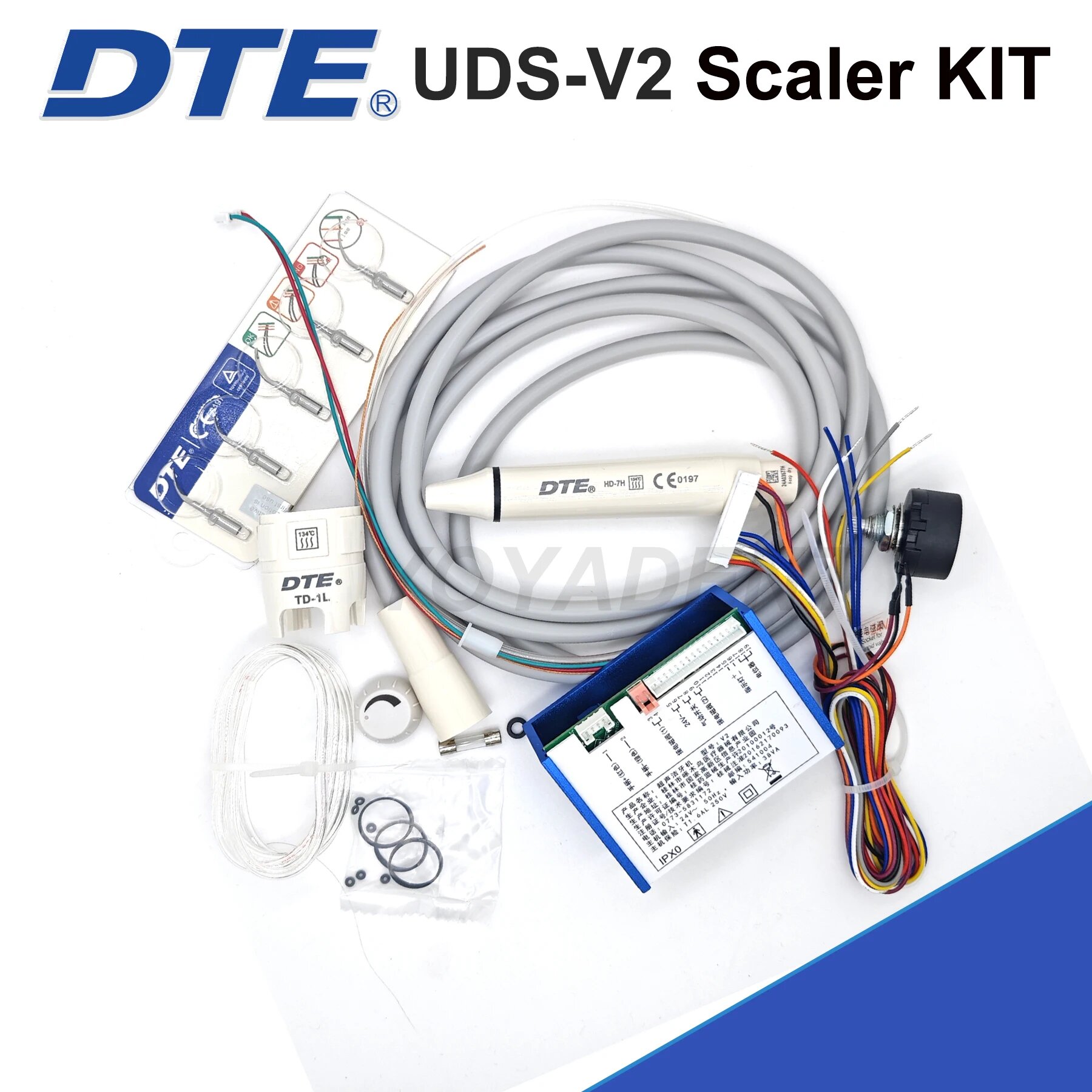 Woodpecker DTE Ультразвуковой пьезоскалер для отбеливания зубов UDS-V2 Scaler KIT