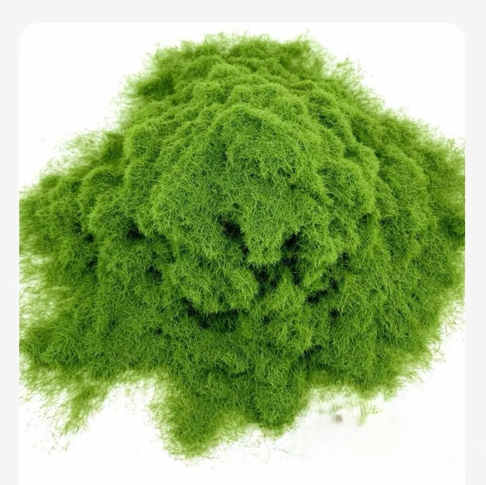 Флок трава для моделирования 3мм (50 г) Натуральный зелёный