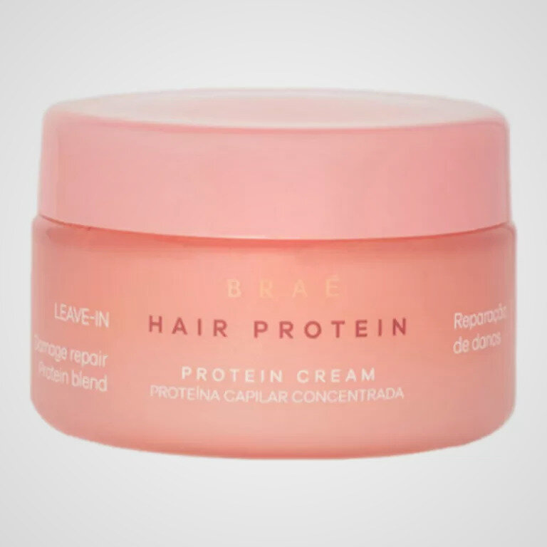 Протеиновая маска-крем для глубокого питания волос Hair Protein 80 гр BRAE Hair Protein Leave-in Cream Крем-маска 80 гр