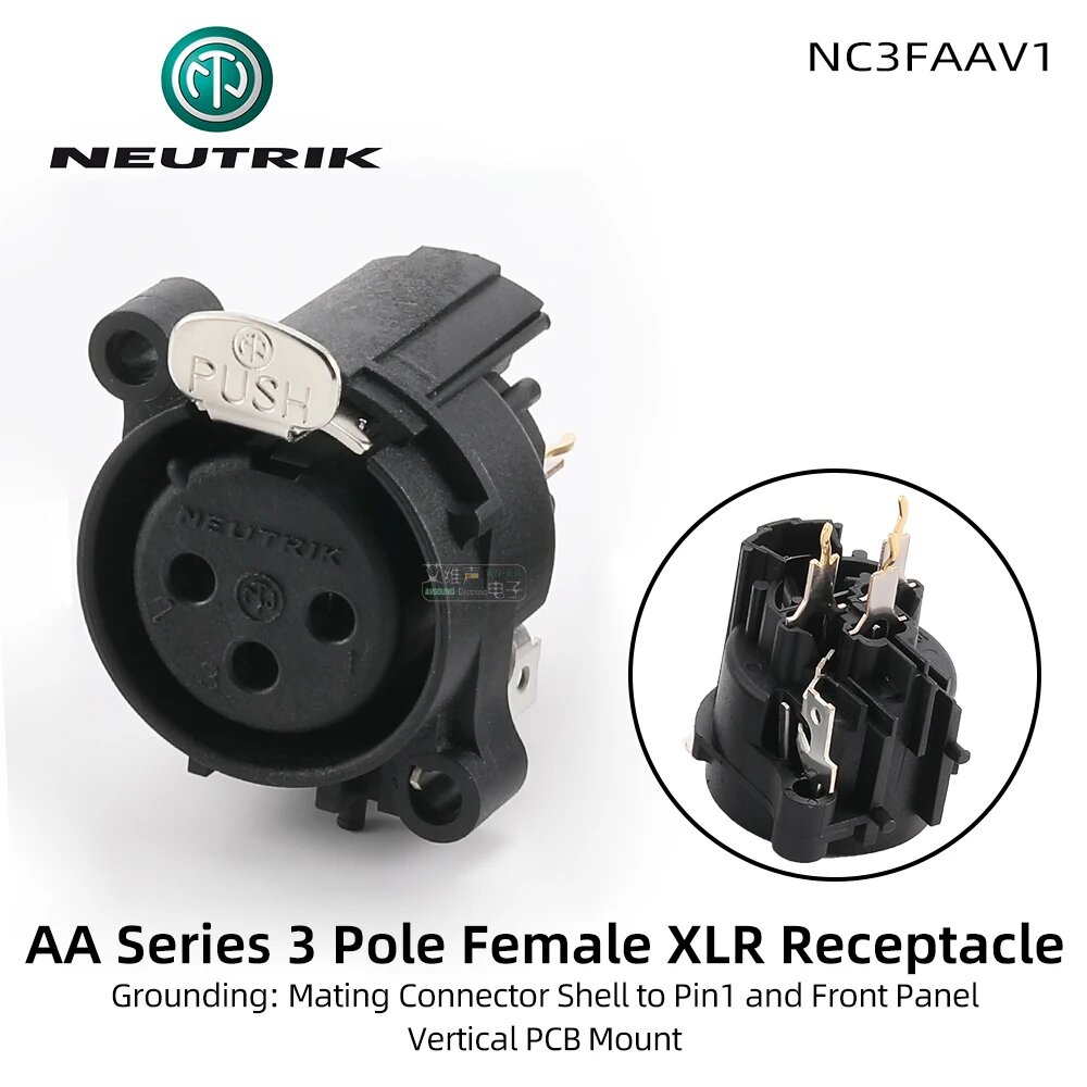 REAN 3-контактные разъемы XLR NC3FAAV1