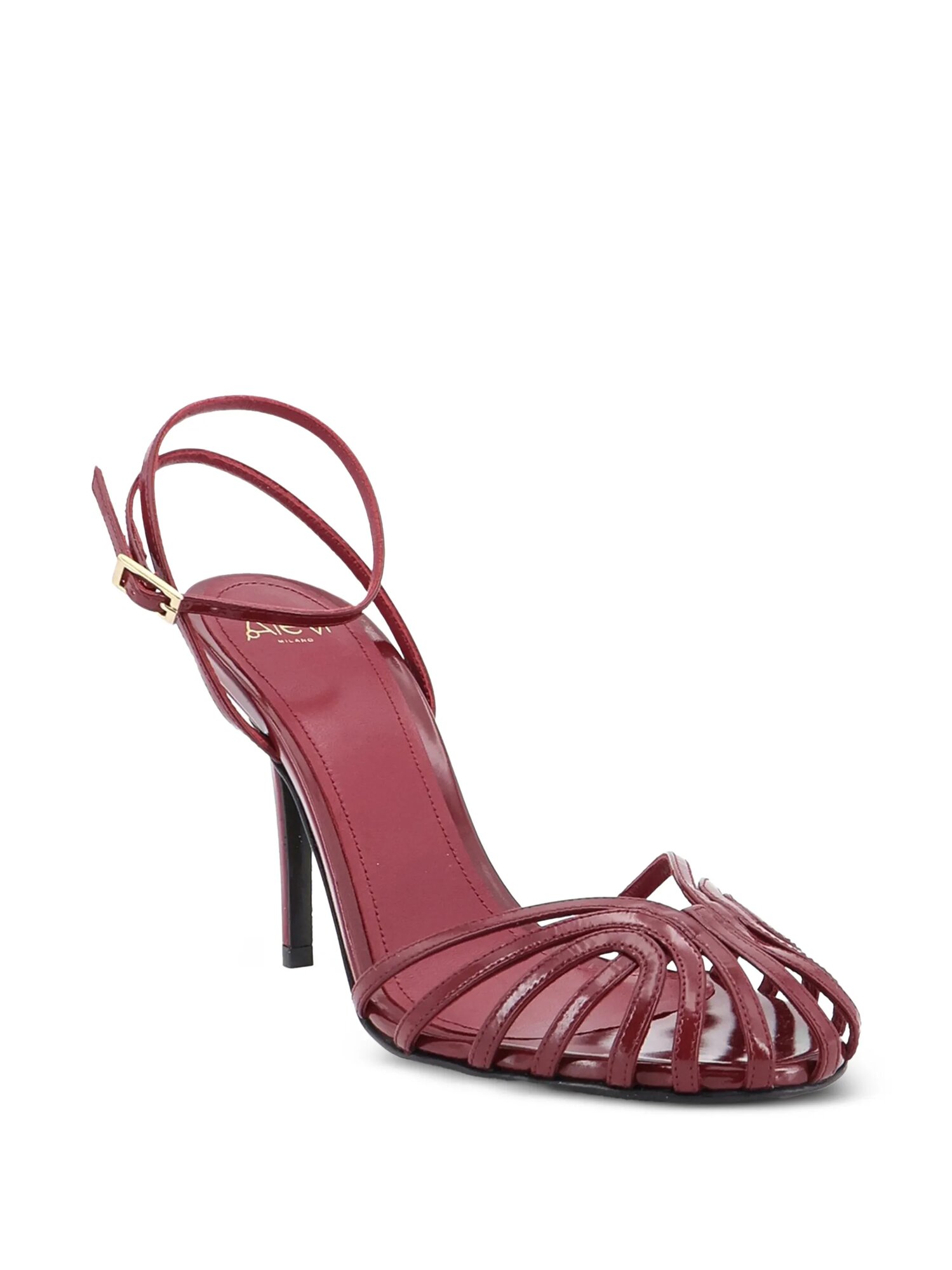 Босоножки Alevi Blake patent leather sandals, размер 41, red — фото 1