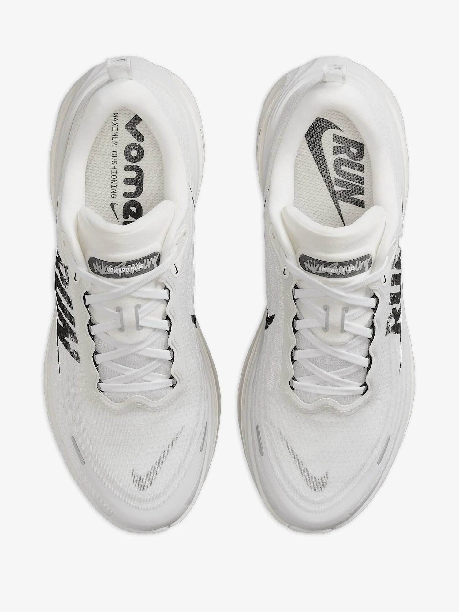 Кроссовки NIKE Vomero Plus Run, размер 10 US, бежевый/белый — фото 1