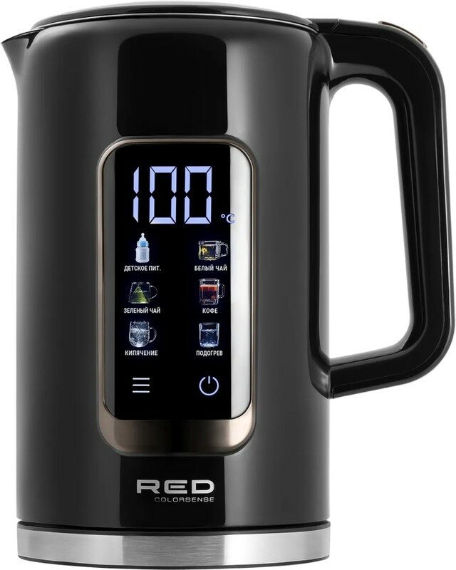 Чайник электрический RED SOLUTION 2000 Вт, черный (RS AM120D)