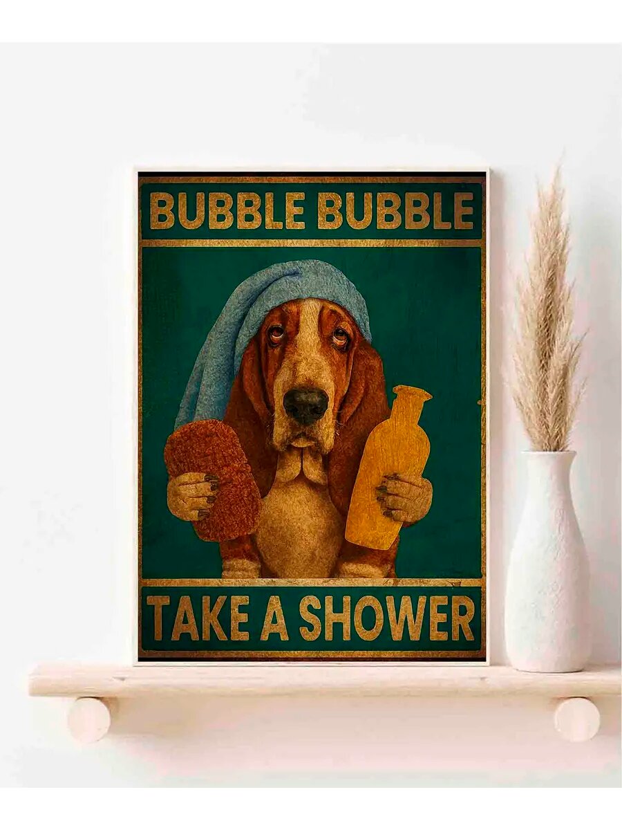 Собака породы бассет-хаунд, Bubble Bubble Take a Shower, Пл