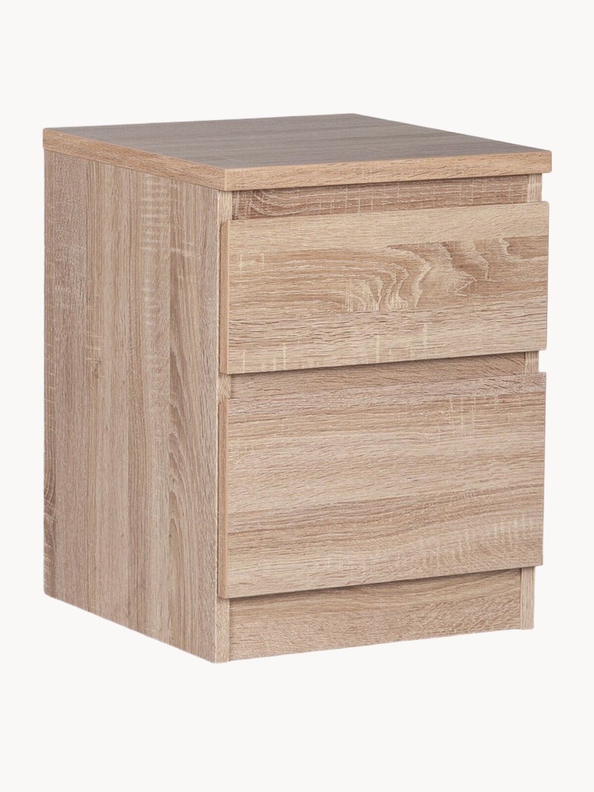 Тумба прикроватная ГУД лакк Кастор, 2 ящика, 39.6 х 37.3 х 49.2 см, дуб сонома