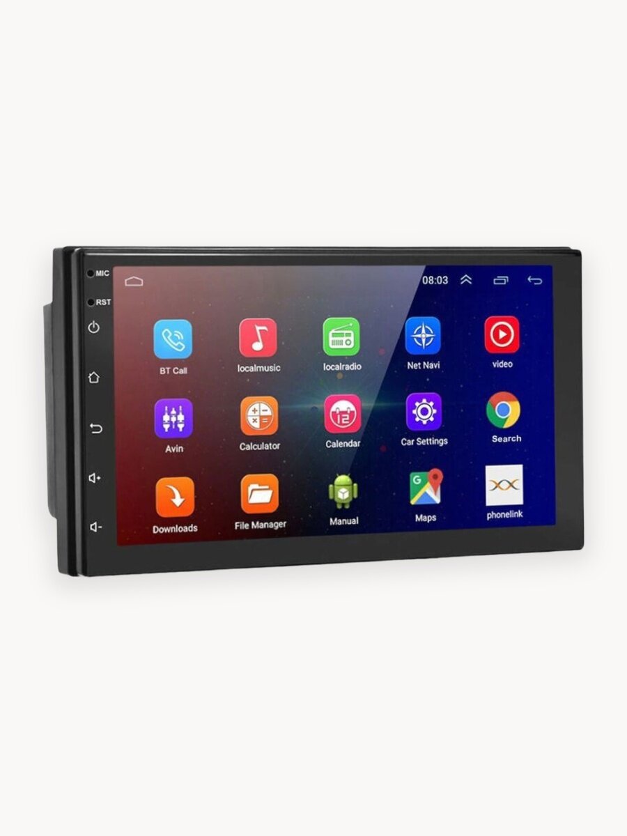 Магнитола 7 дюймов 4/64, Андроид +камера, рамка и переходник