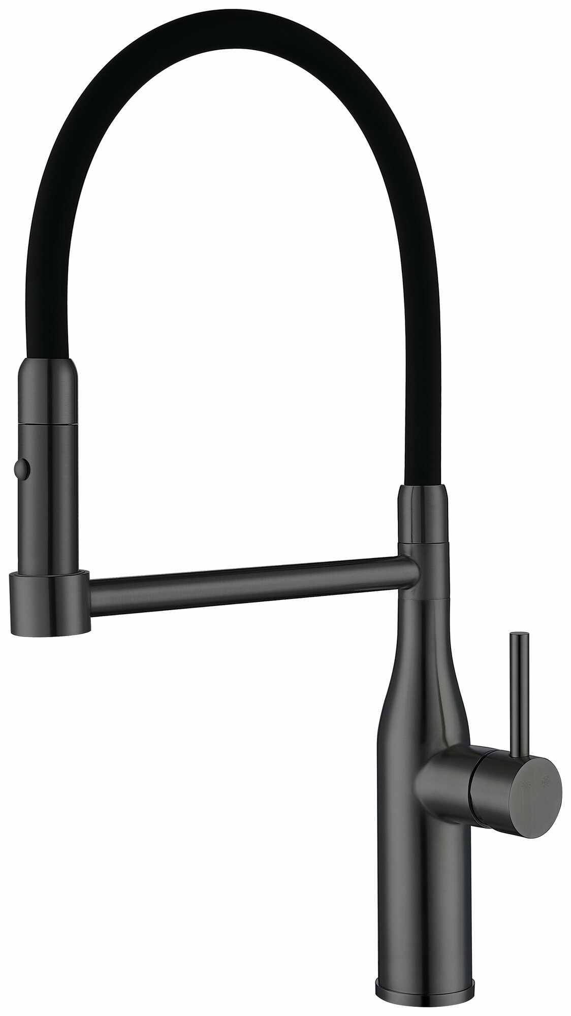 Смеситель для кухни Gappo G4398-51 с выдвижным изливом, черный