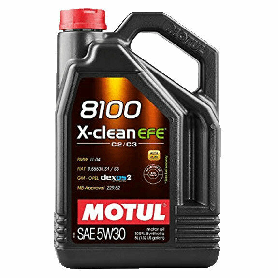 Моторное масло Motul 8100 X-clean EFE 5W30 5л (109471)