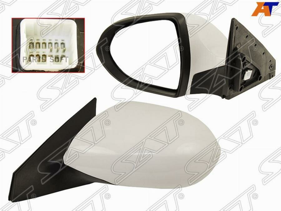 Зеркало Kia Sportage 10-16 (Слева/ Регулировка/ 3 контакта) SAT ST-KA82-940-2 | цена за 1 шт