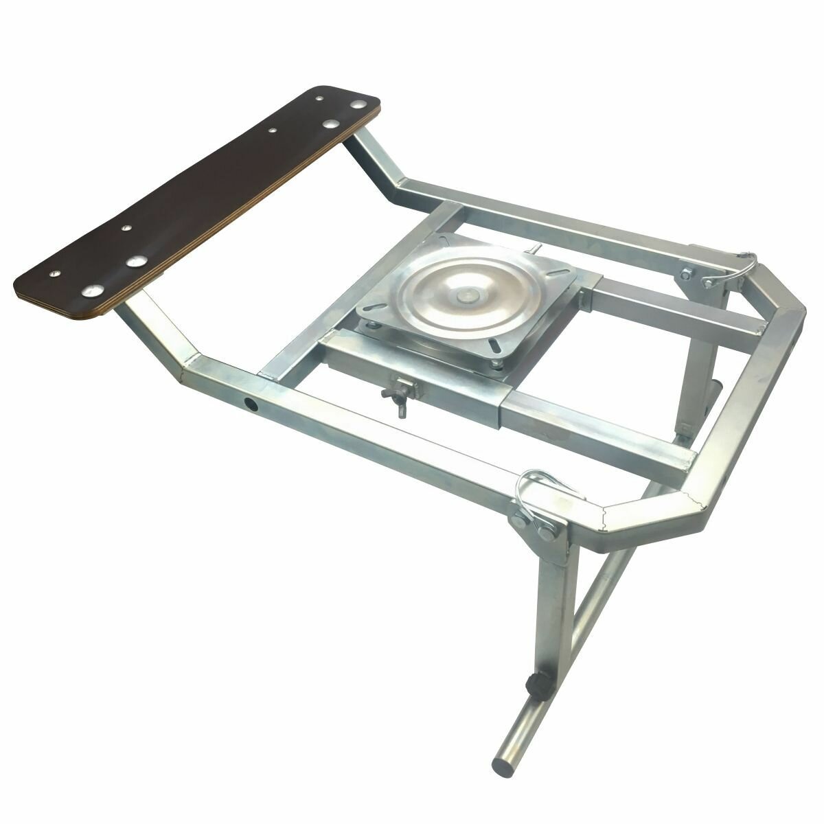 Стойка для кресла заниженная складная с поворотным передвижным механизмом для кресла в лодку ПВХ / Р