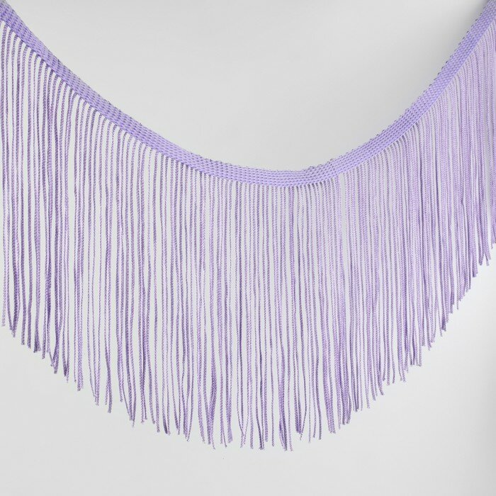 Тесьма декоративная Бахрома , 15 см, 5 0,5 м, цвет лавандовый