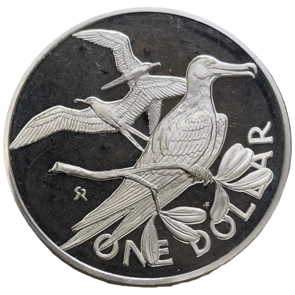 Британские Виргинские острова 1 доллар 1974 г. (Ag) (Proof)