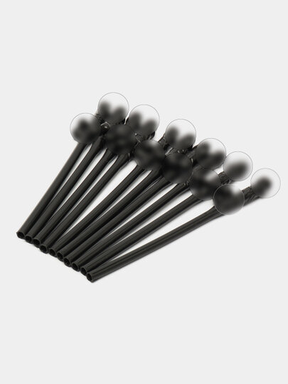 Трубочки для коктейлей, напитков в виде пениса, девичник 18+, вечеринка, 10шт черные