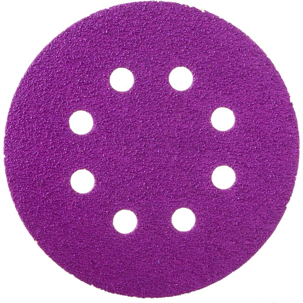 Круг шлифовальный Purple PP627 (125 мм; 8 отверстий; Р60; 100 шт) Hanko PP627.125.8.0060