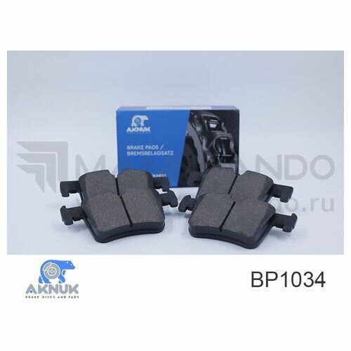 Колодки тормозные дисковые передние BMW 1 (F20), 11/10 -/ 3 (F30, F80), 03/11 -/ X3 (F25), 09/10 -/ AKNUK BP1034
