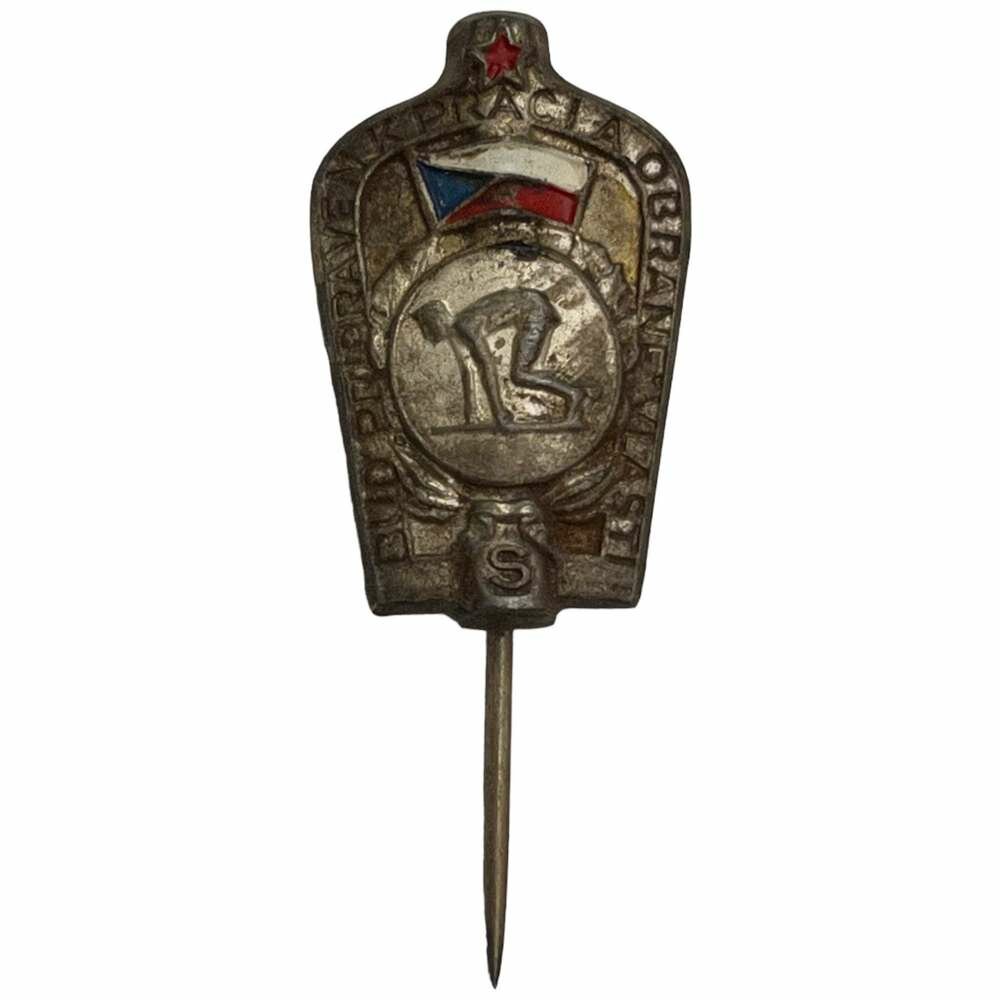 Знак "Будь готов к труду и обороне родины" Чехословакия 1971-1990 гг.