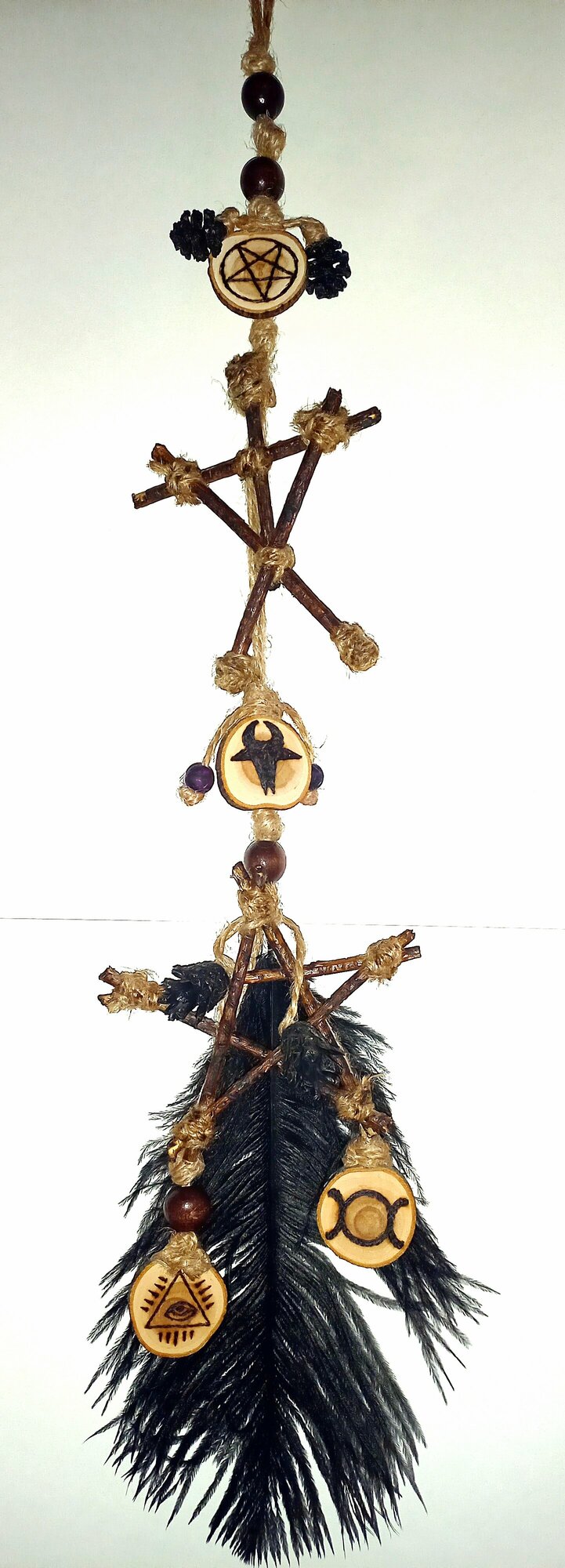 Оберег ручной работы "Чёрный ворон"