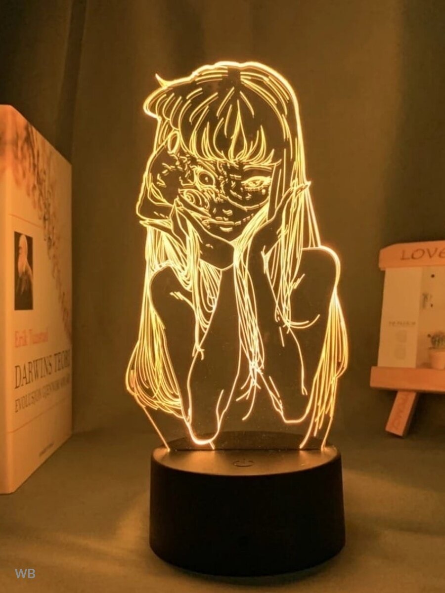 Ночник Аниме Коллекция Дзюндзи - Anime Junji ito collection. Подарок фанату аниме и манги — декор в комнату с любимыми персонажами, в стиле отаку и японской анимации.