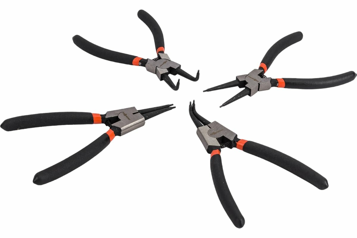 Квалитет НССК-4 Набор съёмников для стопорных колец 4 шт. Удобный комплект для монтажа