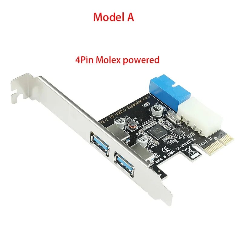 Trotwei USB 3.0 PCI Express адаптер 2 порта Model A