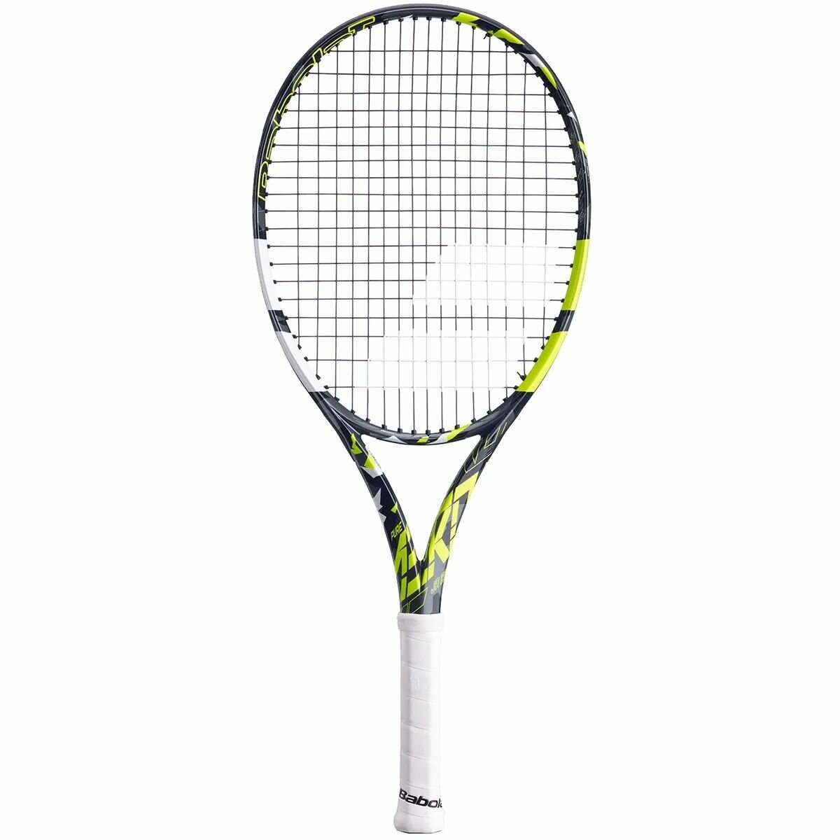Теннисная ракетка детская BABOLAT Pure Aero Junior 26, серый, желтый, белый, 0 ручка