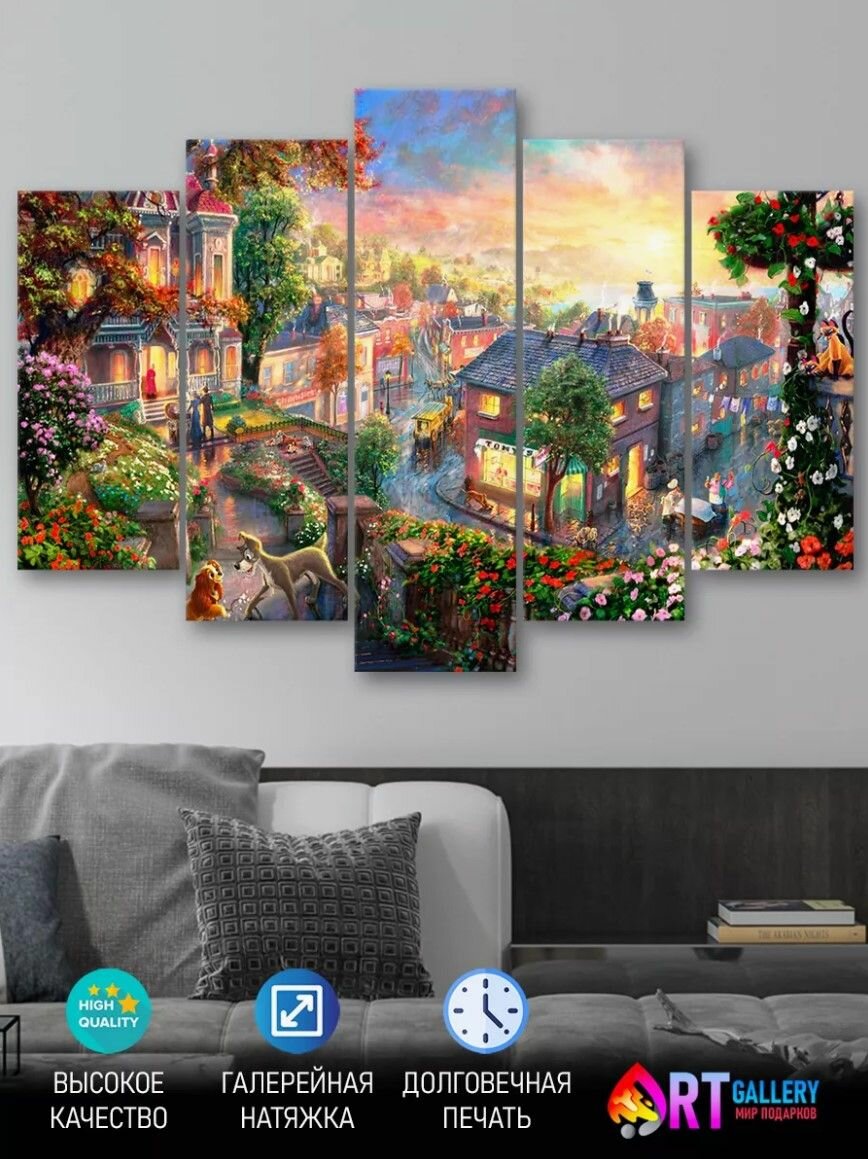 Art Gallery Картина модульная, 80х140, 5 модулей