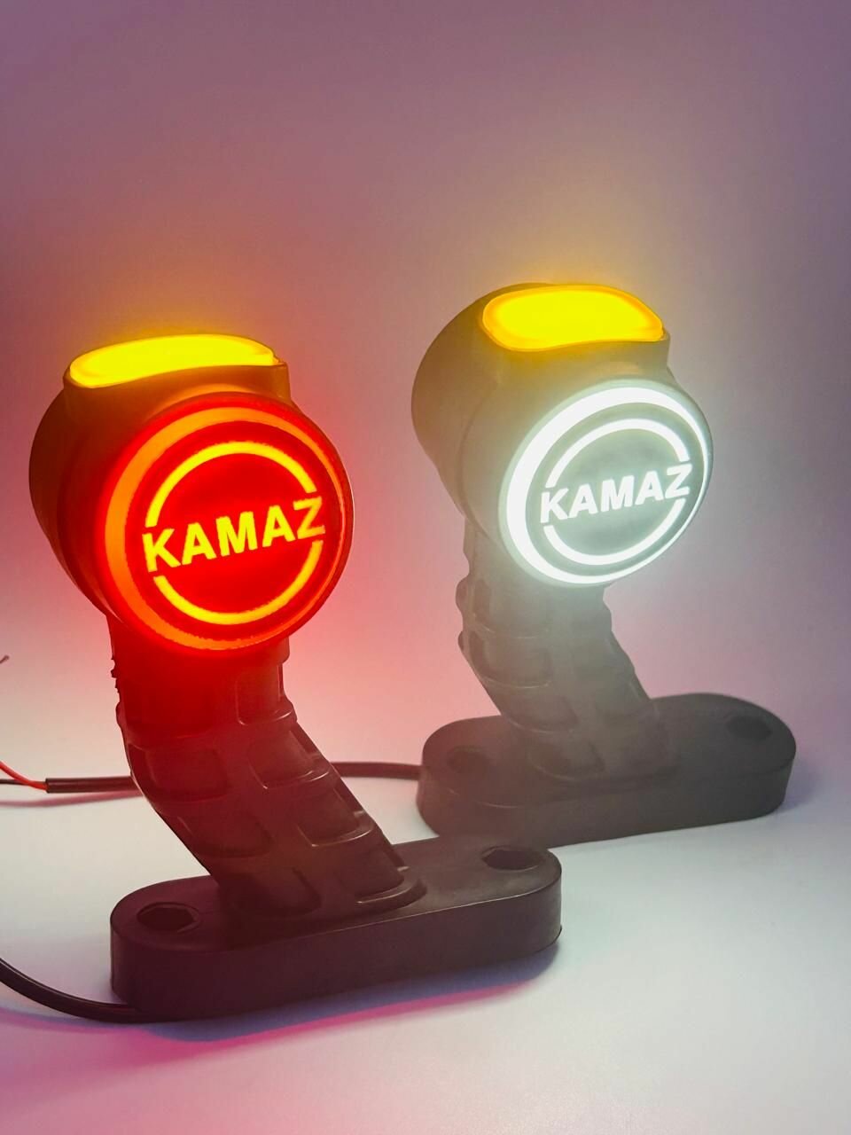 Светодиодные неоновые LED задние габариты / габариты-рога / рожки 12-24v -Kamaz