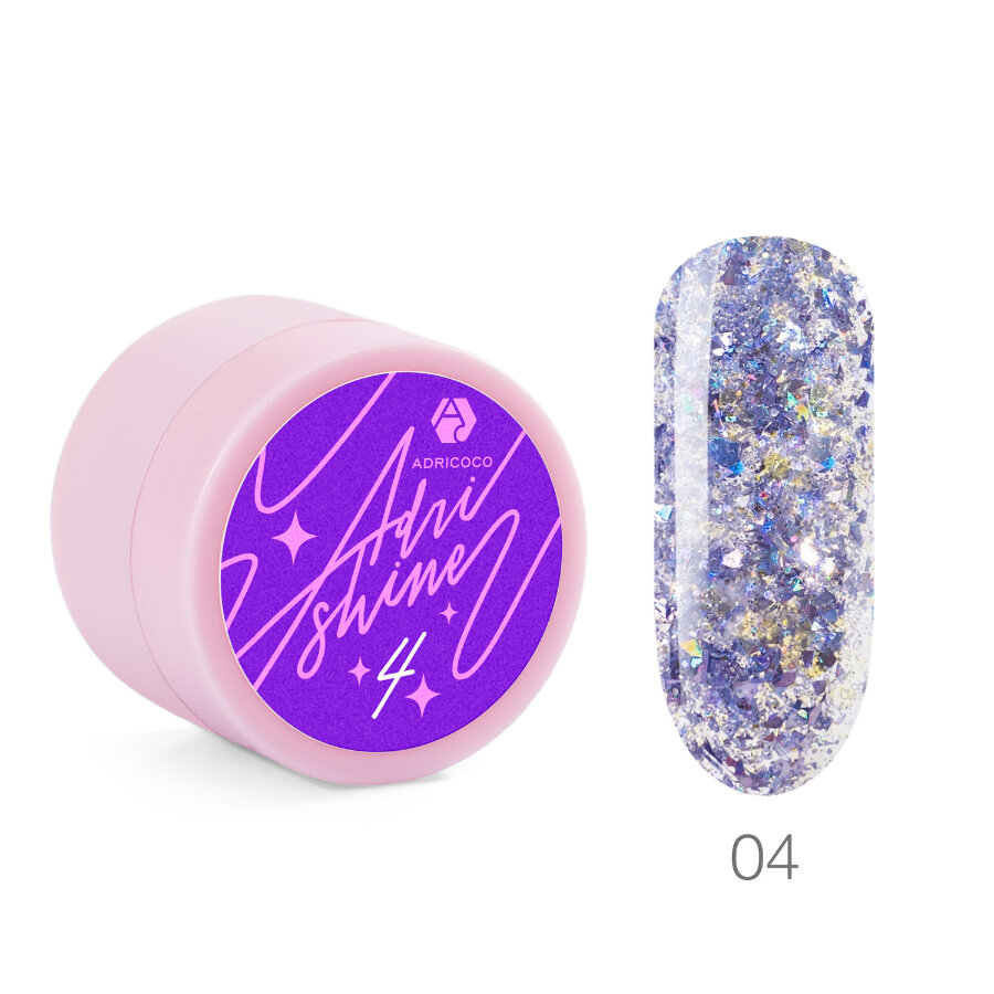 Гель для дизайна Adricoco Adri Shine №04, 5 мл