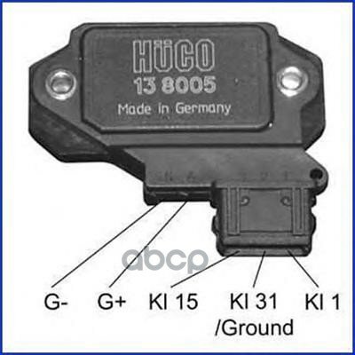 Коммутатор FORD Escort III-IV 1,1-1,6 , V-VII 1,3 , PEUGEOT405/605/BOXER 1,0-2,0, CITROEN ZX/BX/AX HÜCO арт. 138005