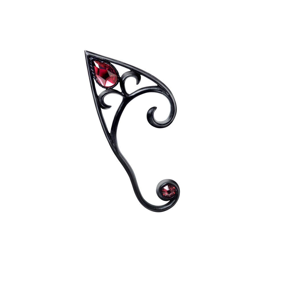 Серьги каффы, искусственный камень