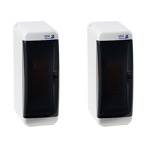 Коробка под автомат КЭАЗ OptiBox ЩРН IP41 93,2х60х140 мм 2 модуля белая (2 шт.)