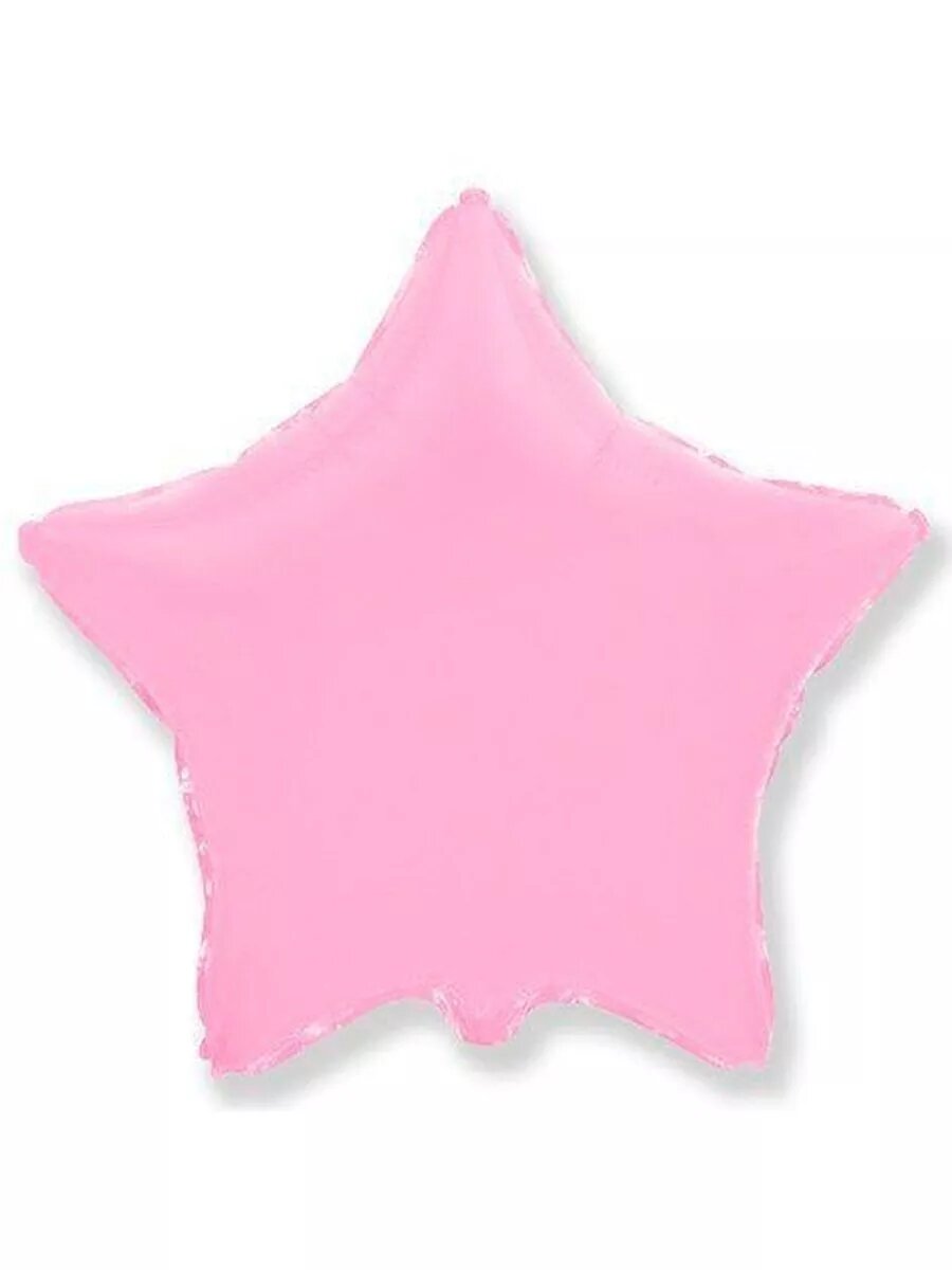Звезда Розовый / Pink baby, фольгированный шар (32"/81 см ) 1 шт. / FLEX METAL, Испания