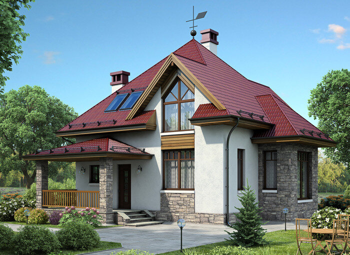 Проект дома Plans-55-39 (112 кв. м, газобетон 400мм)