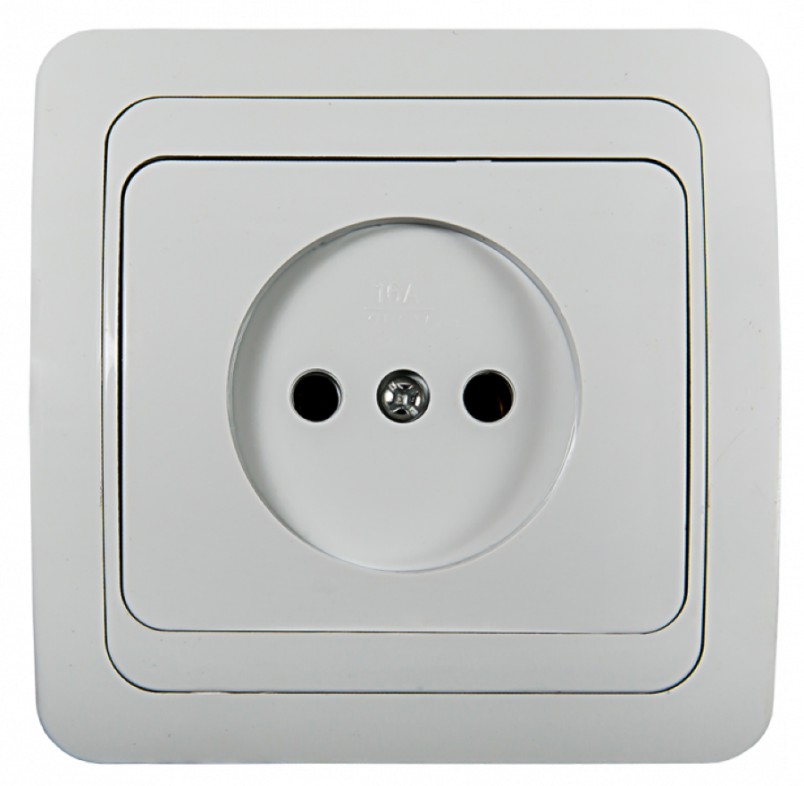 Розетка силовая штепсельная IN HOME / Ин Хоум Classico 2022, 16А 230В, белая, 4680005959891