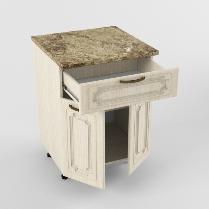 Шкаф нижний «Премьера», 1 ящик, 2 двери, 600×600×850 мм, цвет акация