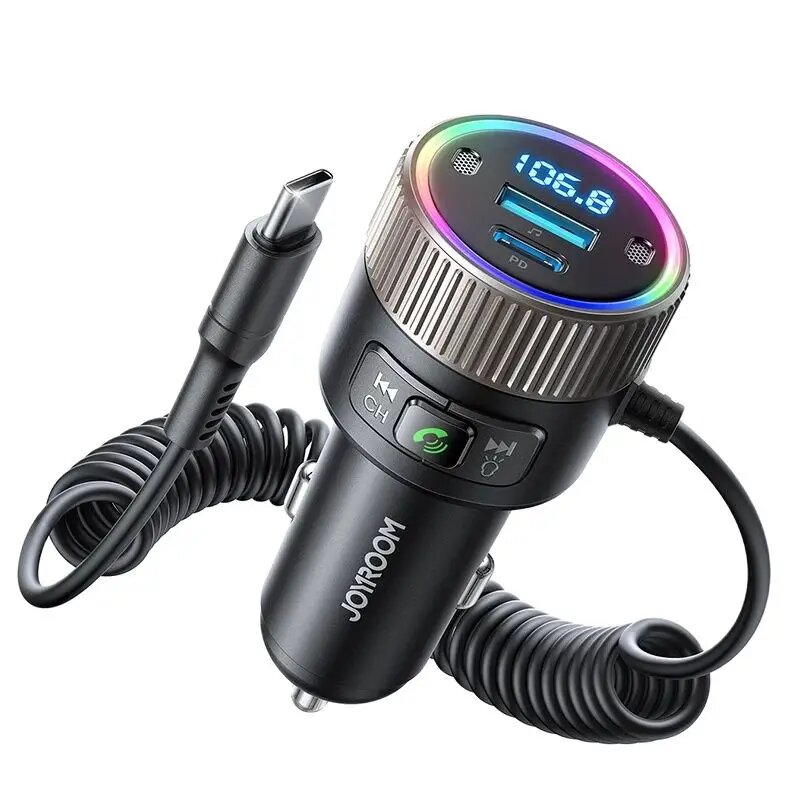 FM-трансмиттер JOYROOM, Bluetooth 5,4, 60 Вт, PD QC3.0