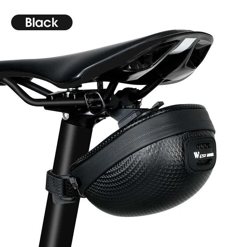 West Biking Мини водонепроницаемая сумка под седло Черный, Mini Black