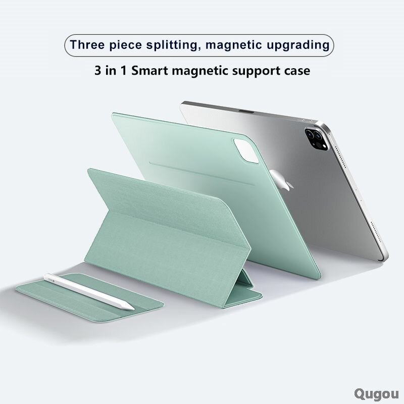 Чехол для Apple iPad Pro 4-го/5-го/6-го 12,9" (2020, 2021, 2022)/iPad Air 2024 (M2) 13" (2024), двухсторонний магнитный чехол с несколькими съемными элементами