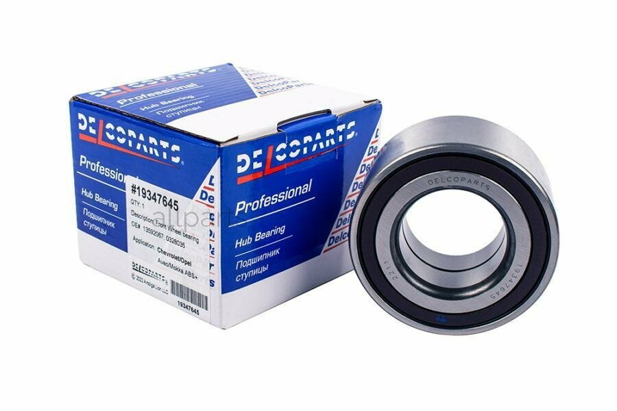 DELCOPARTS 19347645 Подшипник ступицы передний CHEVROLET AVEO Saloon (T300) Седан 1.2 86 л. с. Бензиновый 2011 -