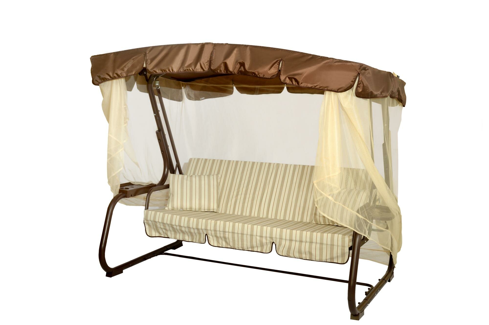 Качели садовые 3-х местные Турин меб. ткань арт. с1555