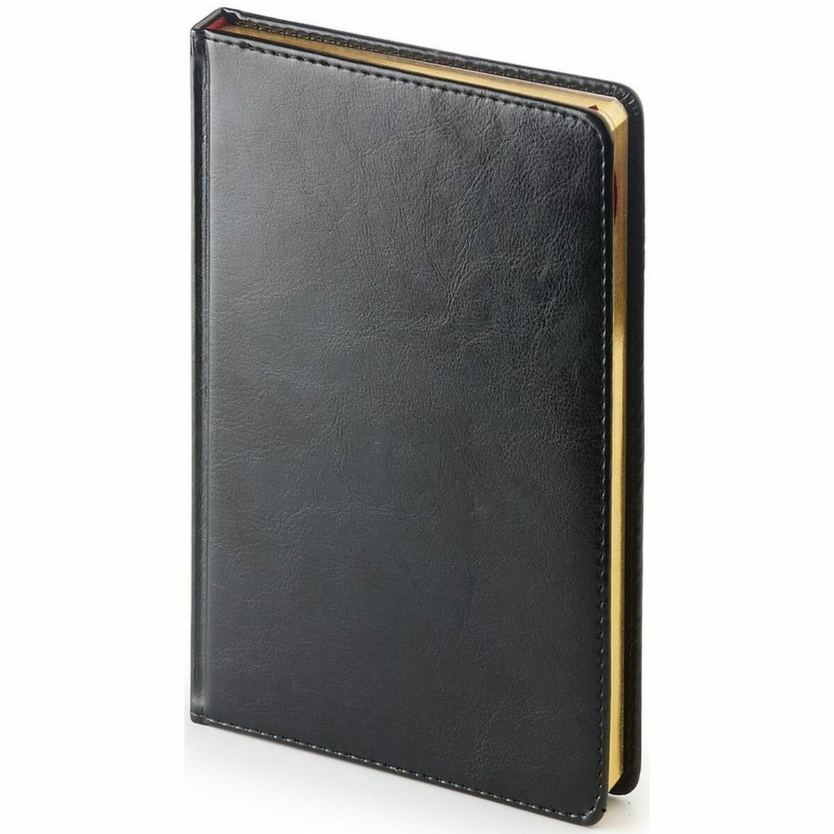 Ежедневник недатированный А4 Attache Sidney Nebraska (136 листов) обложка кожзам, черная, золотистый срез, 10шт.